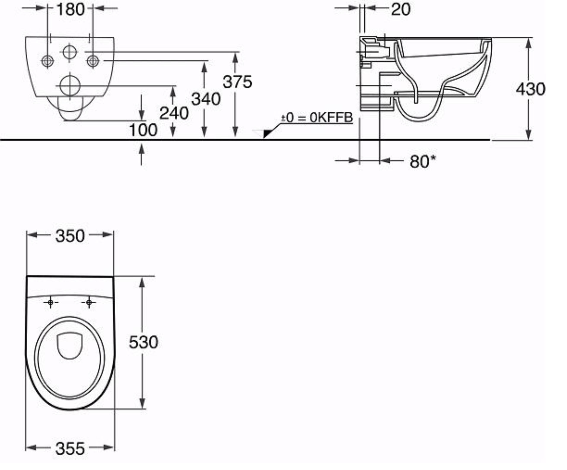 Geberit iCon rimfree væghængt toilet
