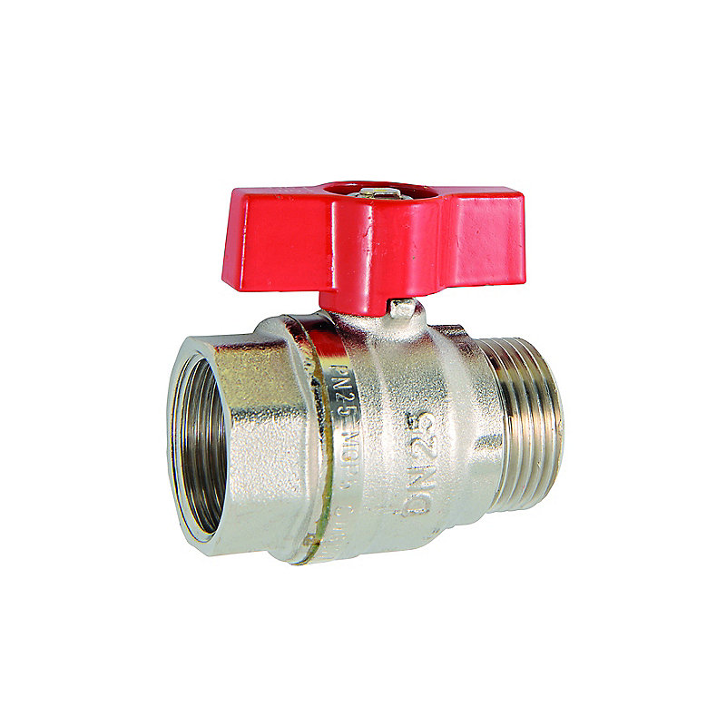 Kuglehane 1″ muffe/nippel. Med T-greb | Hurtig levering af lagervarer