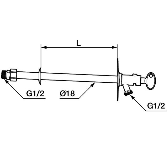 FM Mattsson Posteventil M/nøgle 400mm Selvdrænende | Billig her