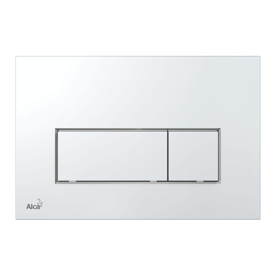 Alca M571 betjeningsplade i blank krom plast