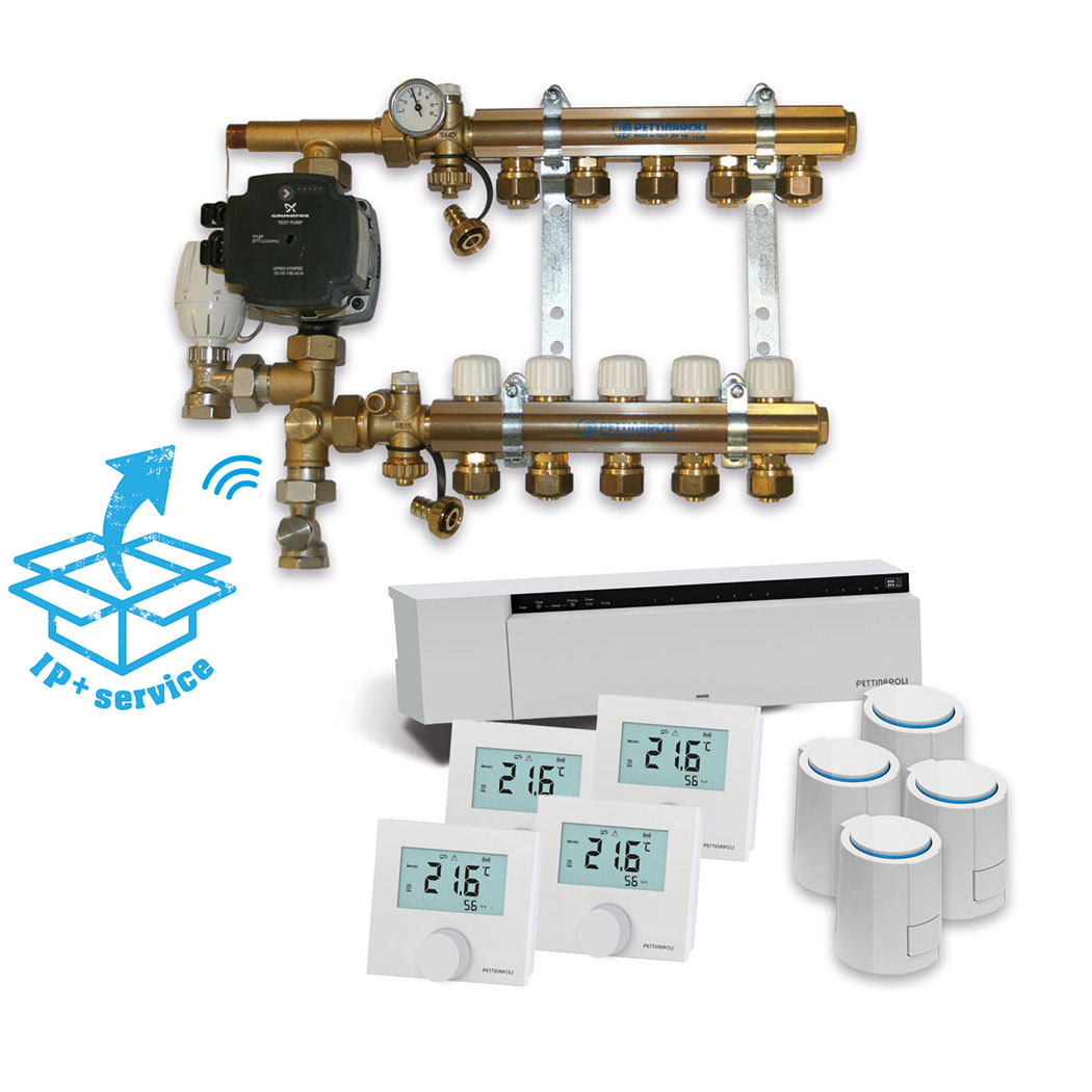 Pettinaroli kvikshunt og programmeret trådløs styring - 4 kredse