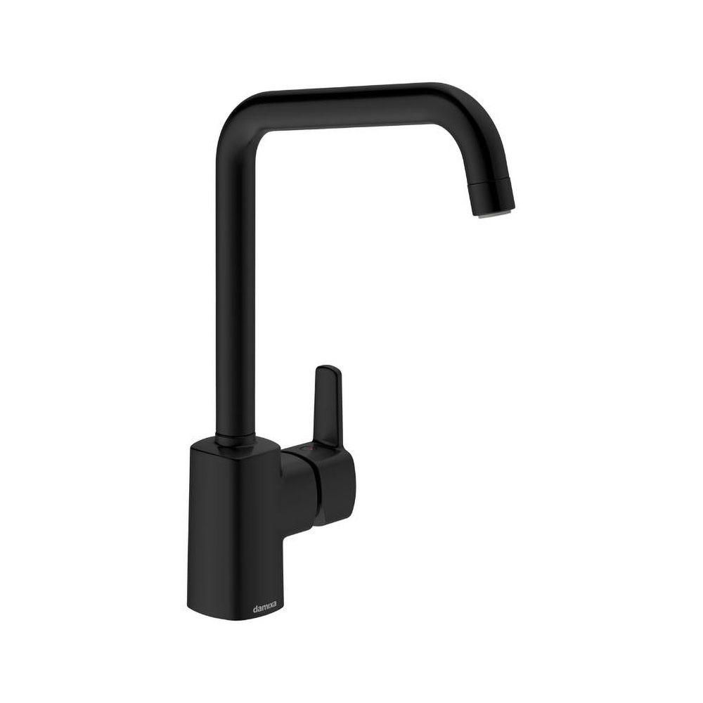 Damixa Pine køkkenarmatur med høj tud. Mat sort